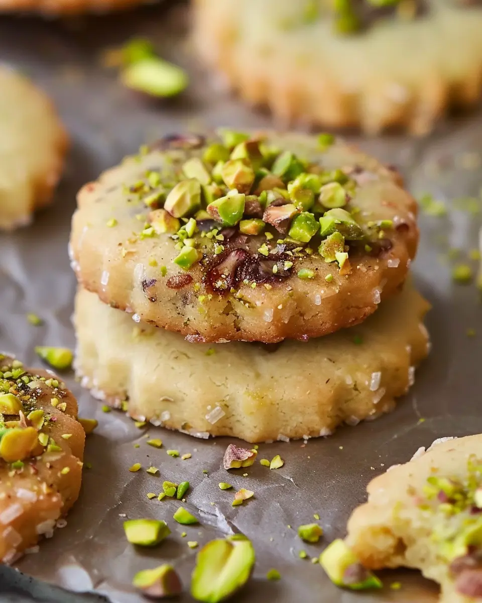 Pistachio Shortbread Cookies